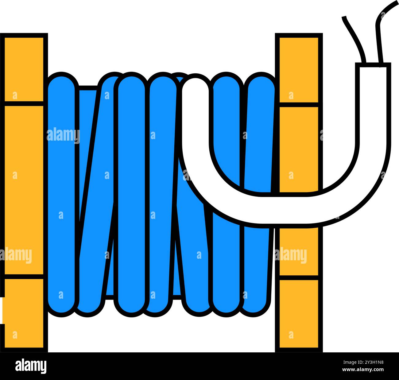 bobbin cable icon color illustration Stock Vector Image & Art - Alamy