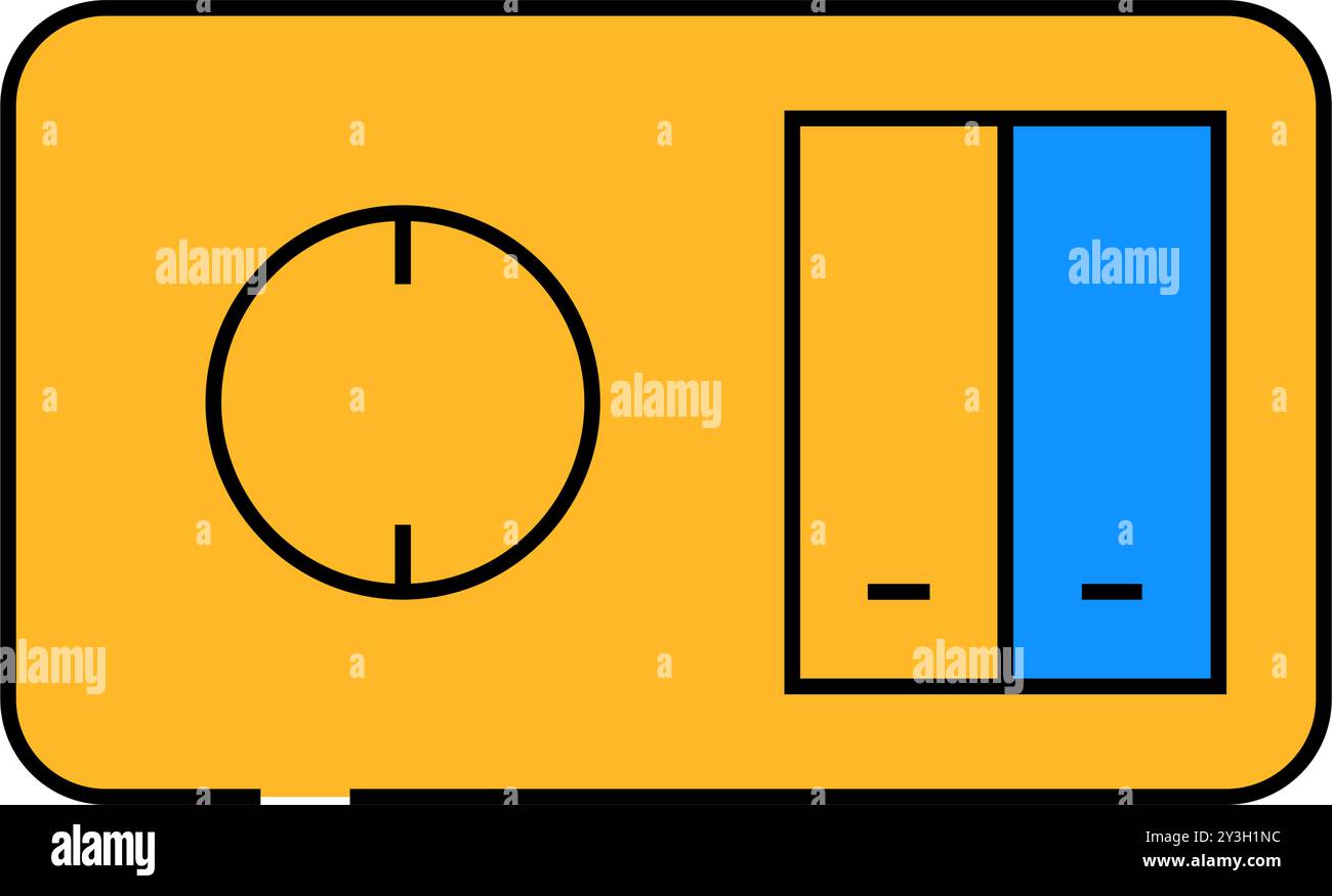 switch socket icon color illustration Stock Vector Image & Art - Alamy