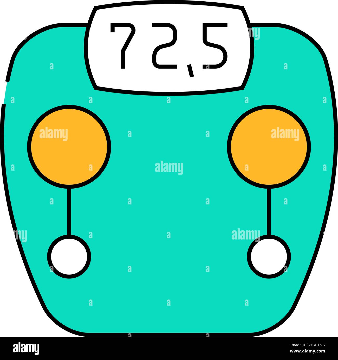 scale device icon color illustration Stock Vector Image & Art - Alamy