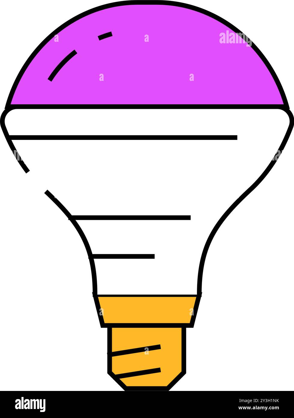 ray glow light bulb icon color illustration Stock Vector Image & Art ...