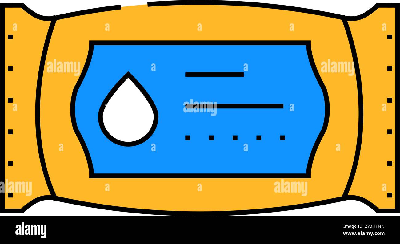 wet wipes icon color illustration Stock Vector Image & Art - Alamy