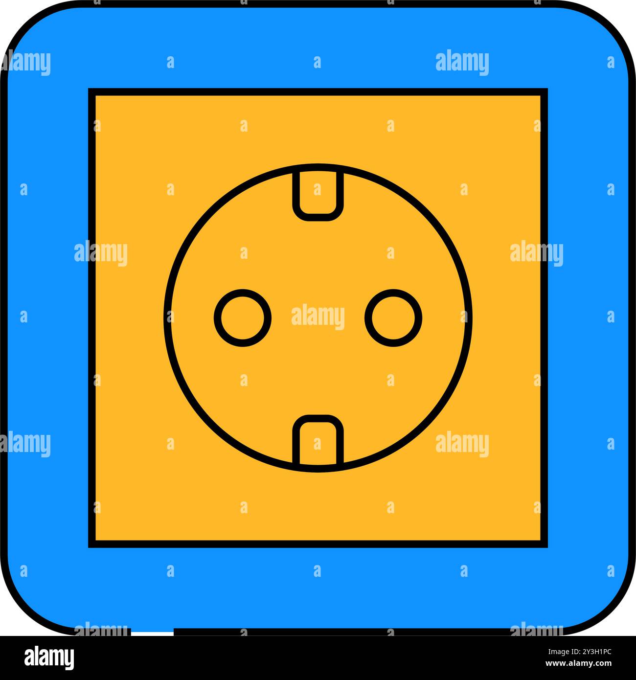 European Socket Icon Color Illustration Stock Vector Image And Art Alamy