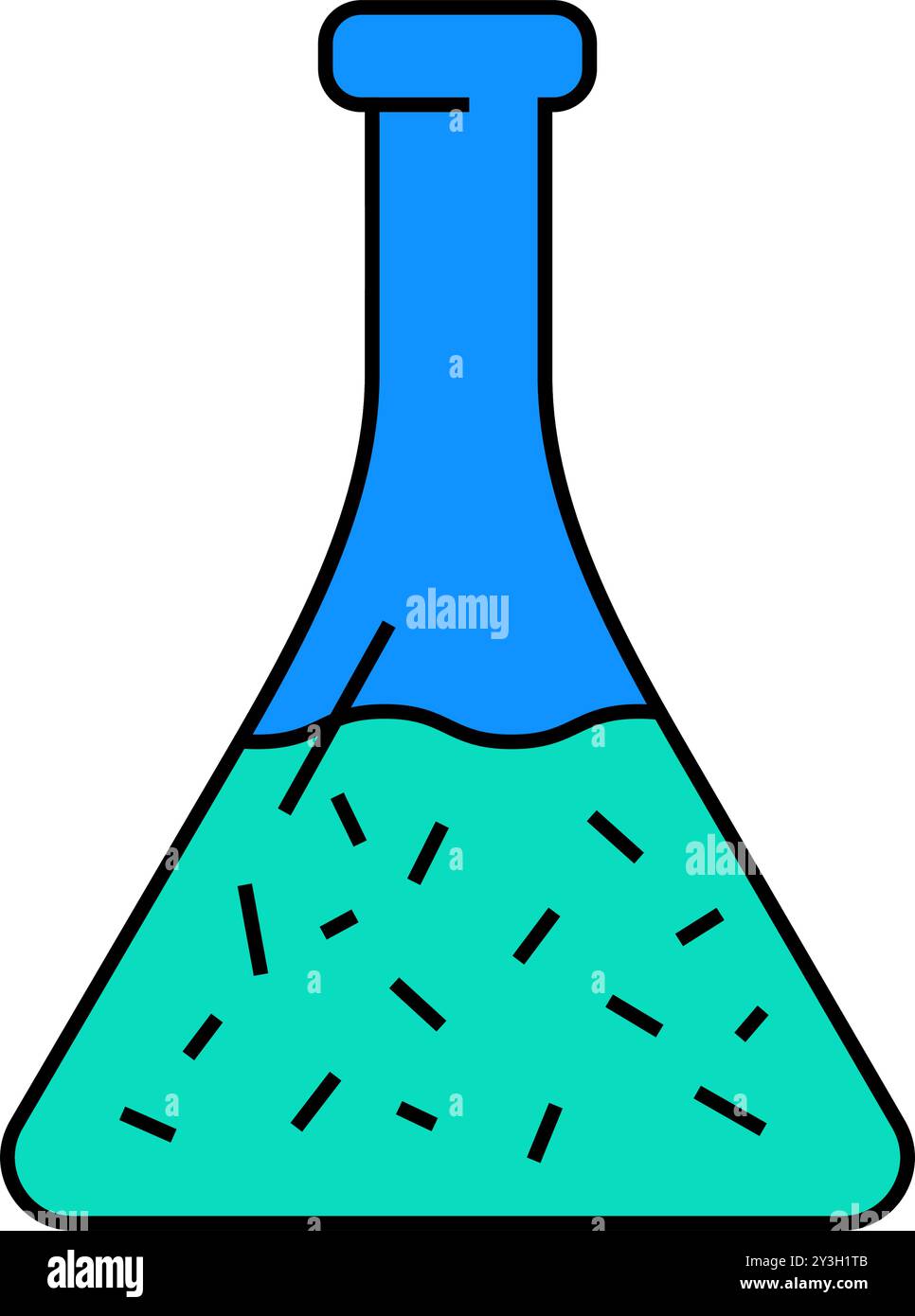 flask with liquid icon color illustration Stock Vector Image & Art - Alamy