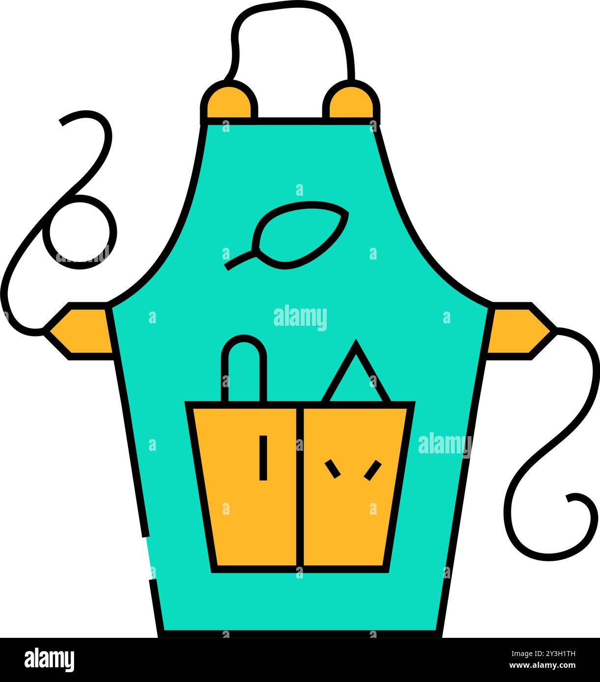apron clothing icon color illustration Stock Vector Image & Art - Alamy