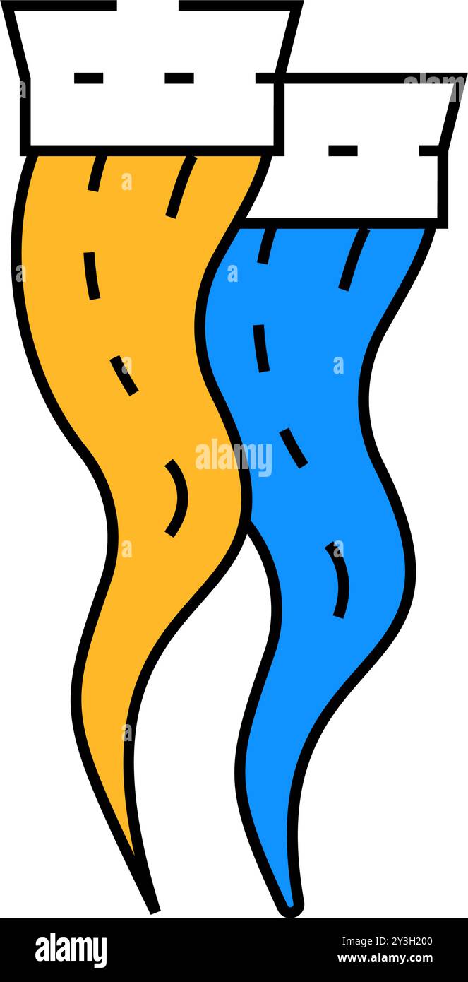 Hair color salon wrap Stock Vector Images - Alamy