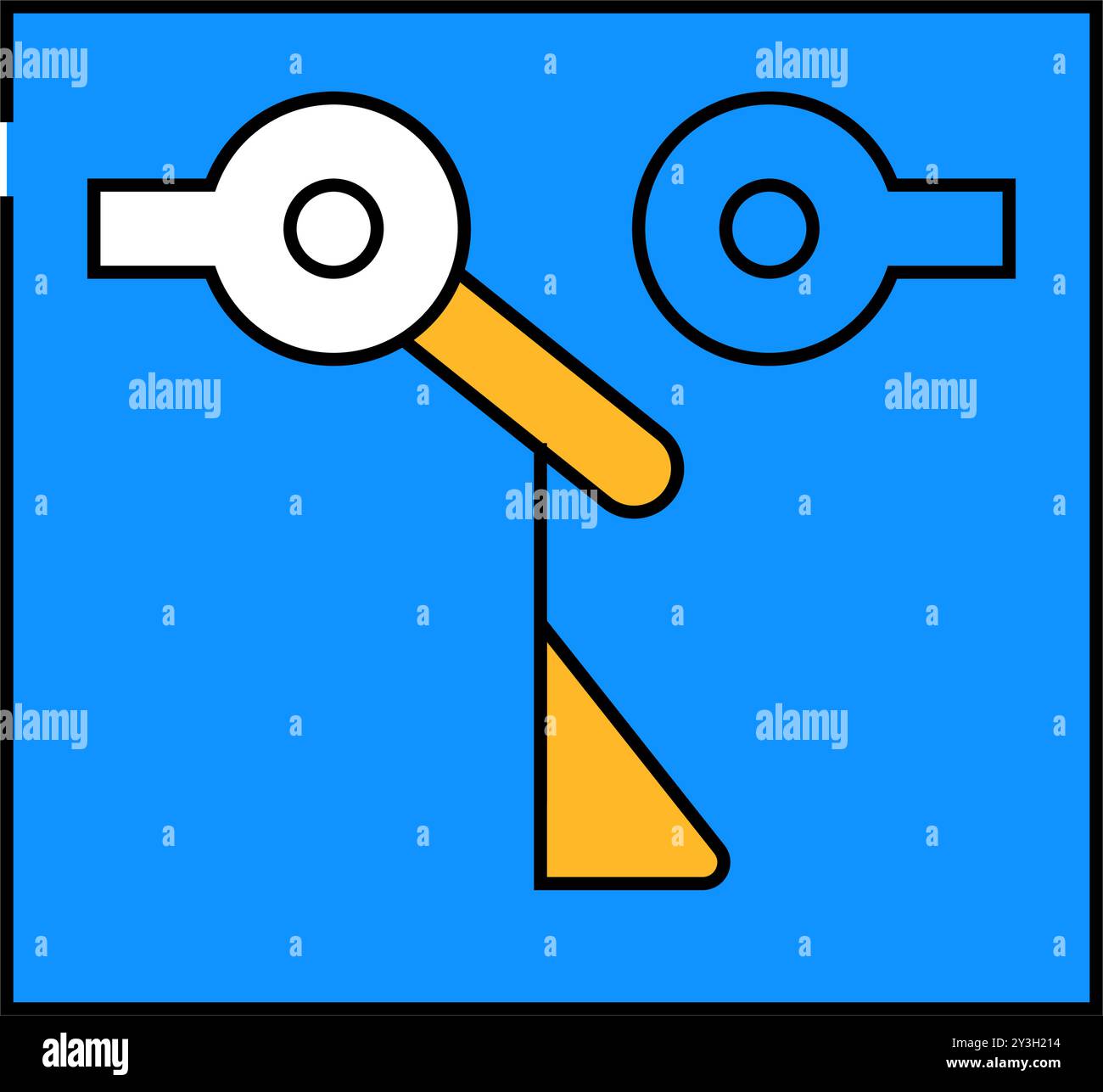 liquid flow switch mechanism icon color illustration Stock Vector Image ...