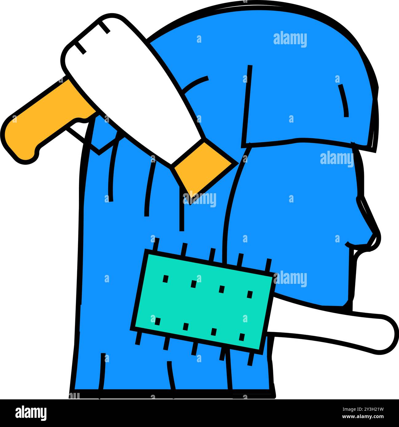 Hair color salon wrap Stock Vector Images - Alamy