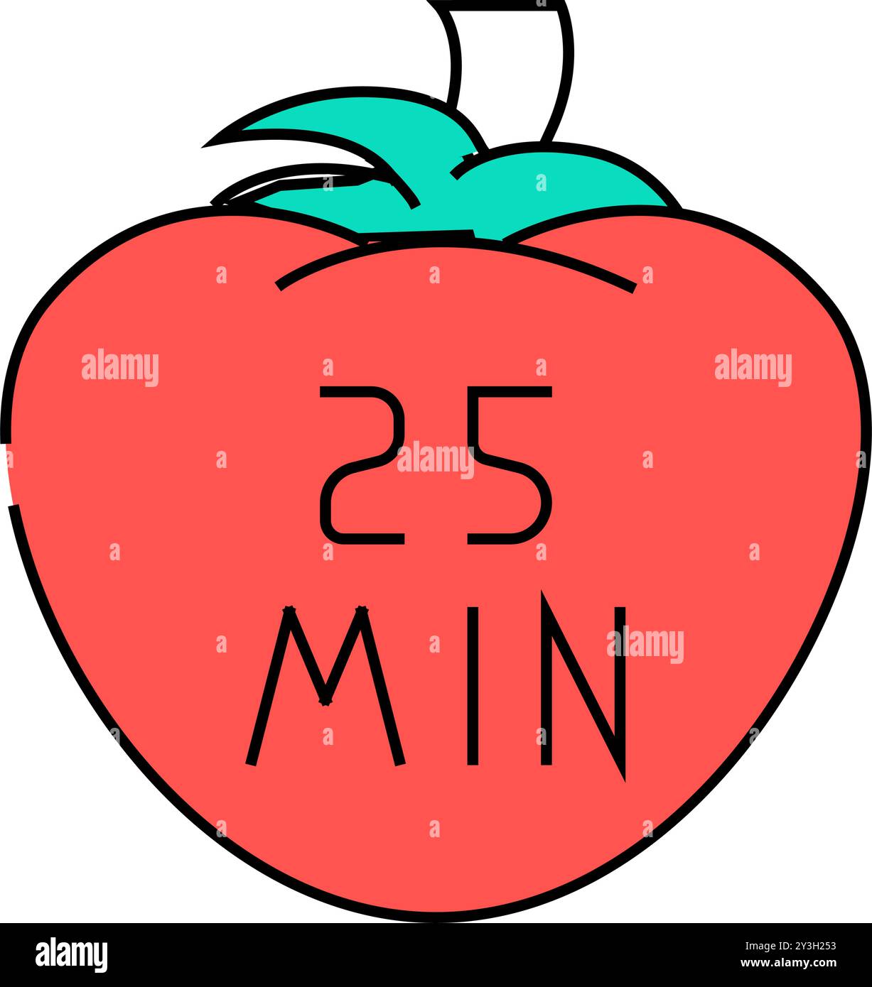 pomodoro system icon color illustration Stock Vector Image & Art - Alamy