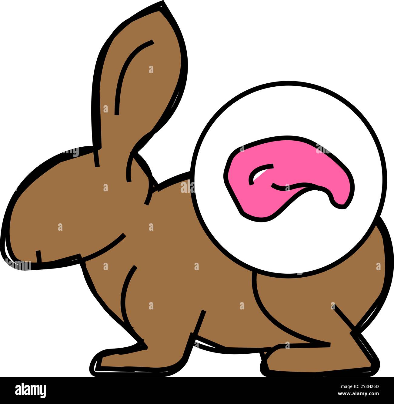 rabbit meat icon color illustration Stock Vector Image & Art - Alamy