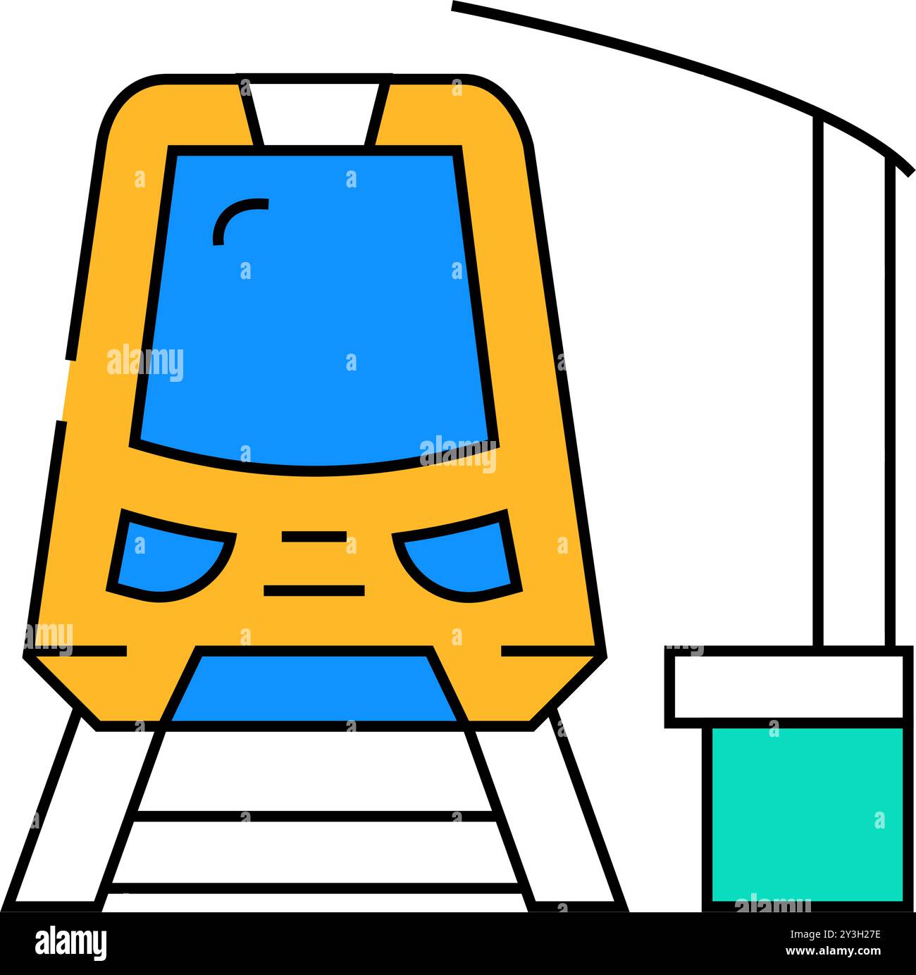 Scan ticket train station Stock Vector Images - Alamy