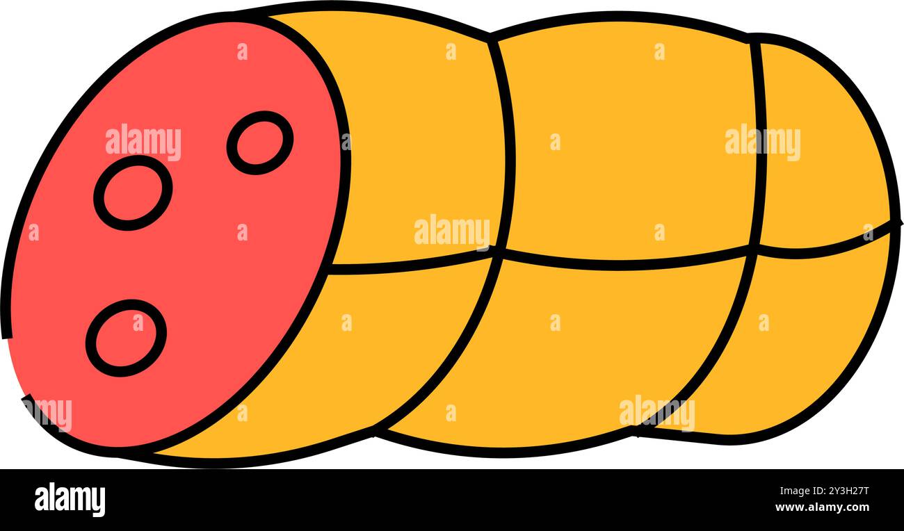 Sausages food color icon Cut Out Stock Images & Pictures - Alamy