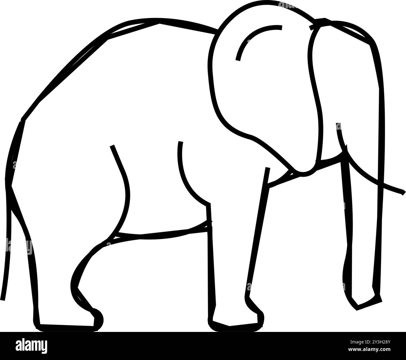 elephant animal icon color illustration Stock Vector Image & Art - Alamy