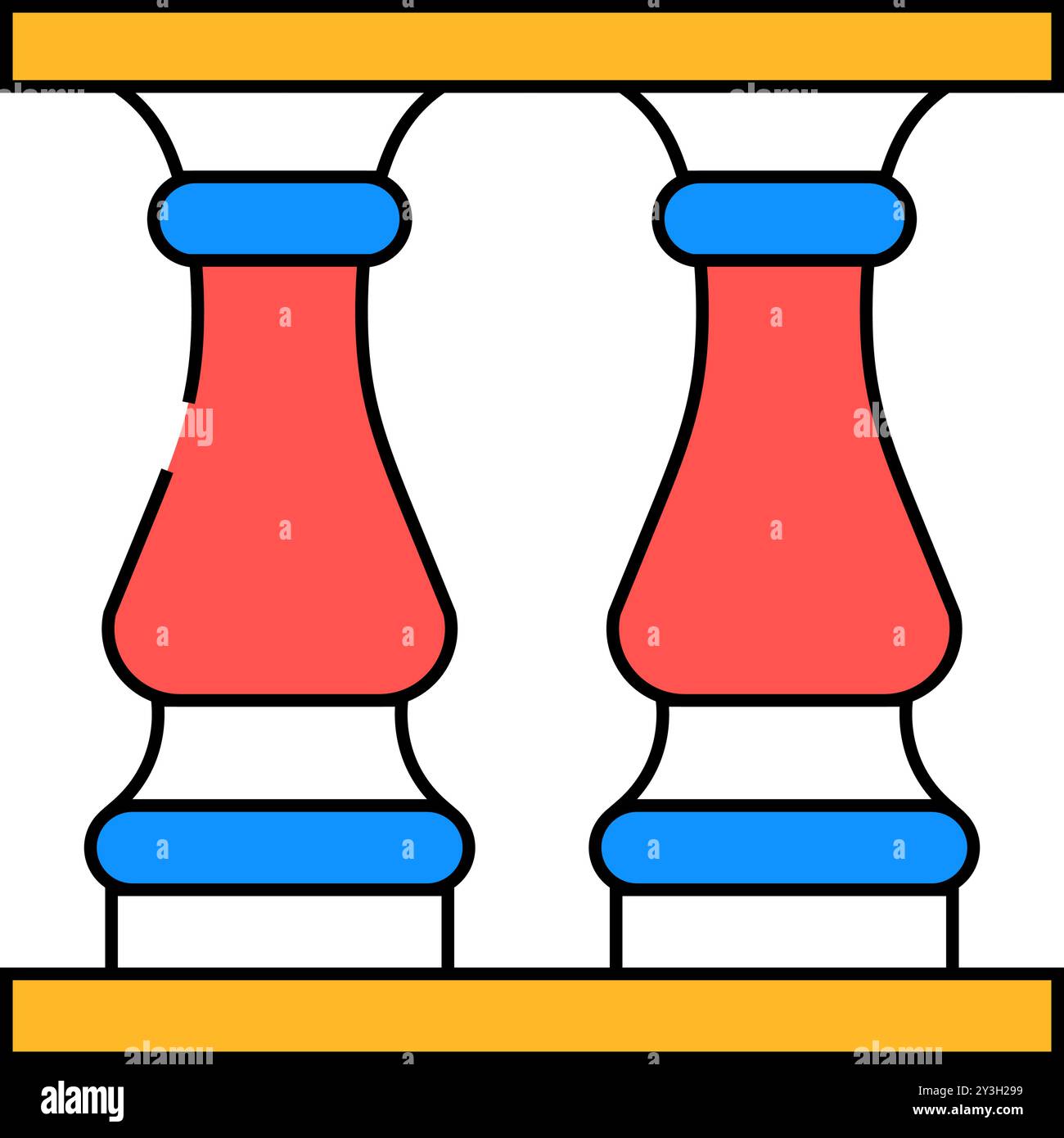balusters decoration icon color illustration Stock Vector Image & Art ...