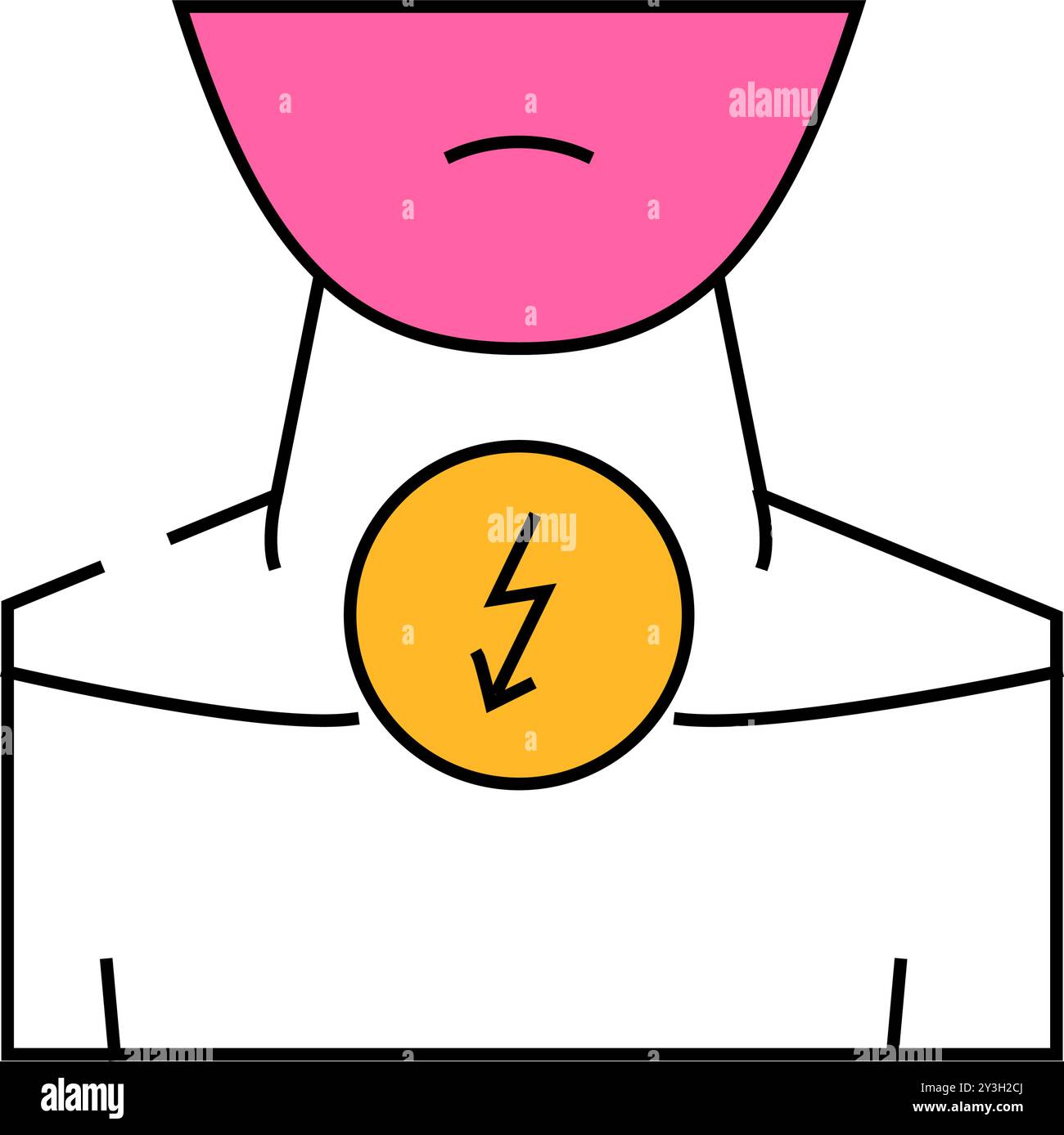 sore throat icon color illustration Stock Vector Image & Art - Alamy