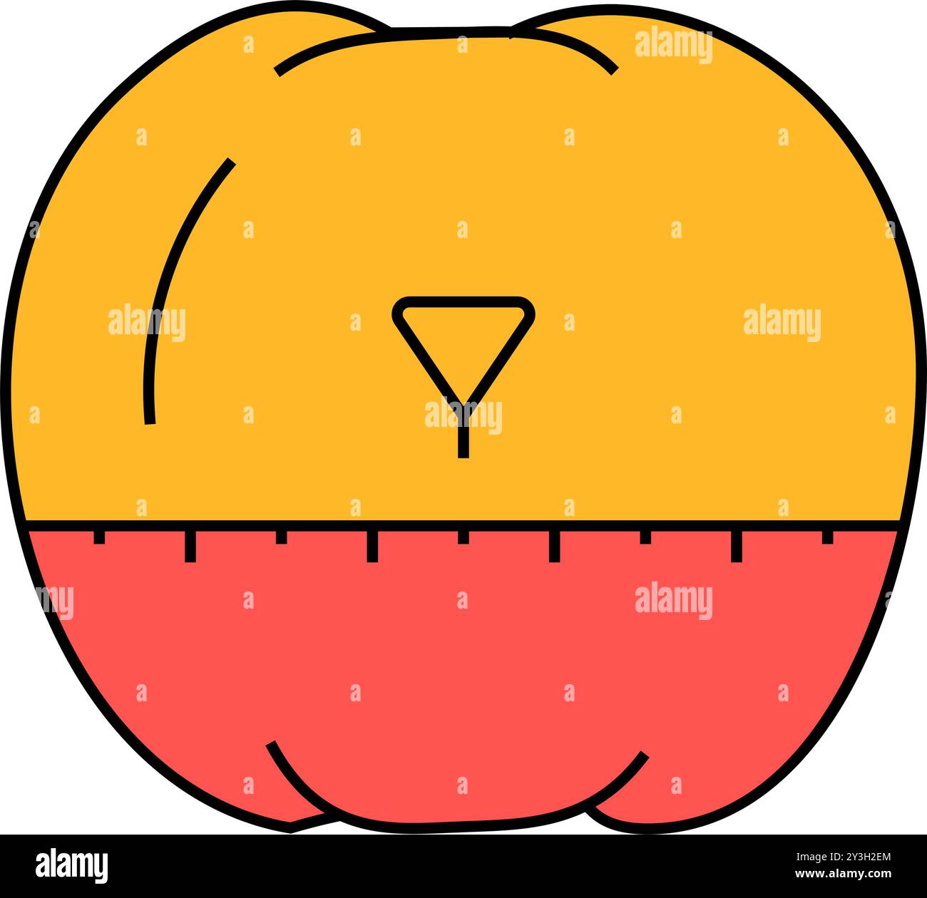 timer in shape of tomato icon color illustration Stock Vector Image ...