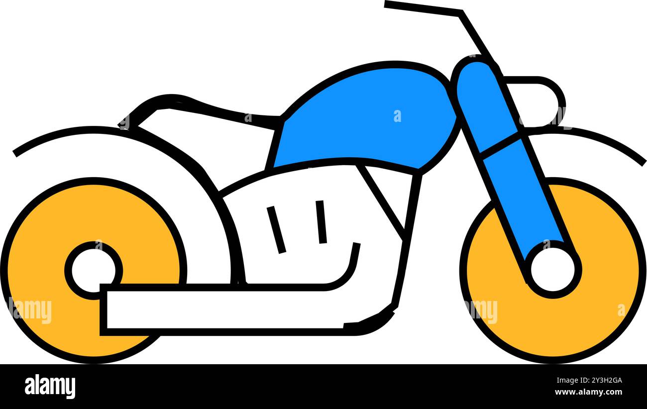 motorcycle transport icon color illustration Stock Vector Image & Art ...