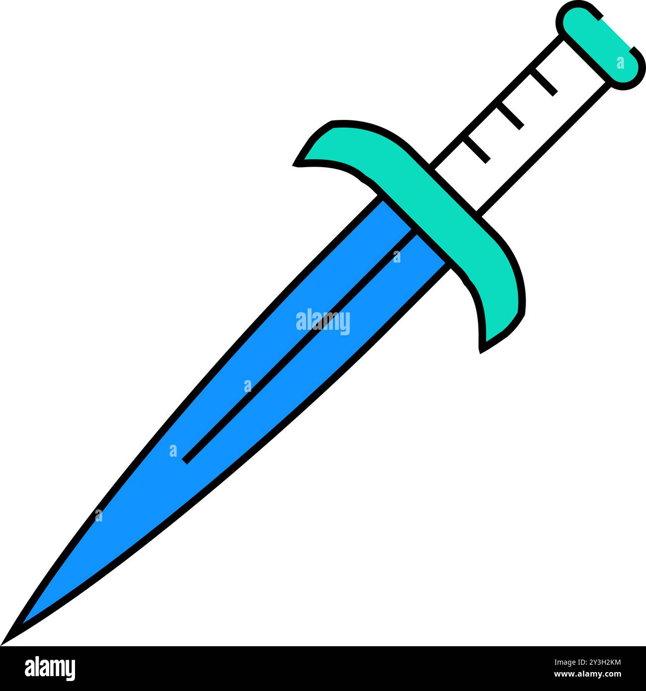 dagger knife icon color illustration Stock Vector Image & Art - Alamy