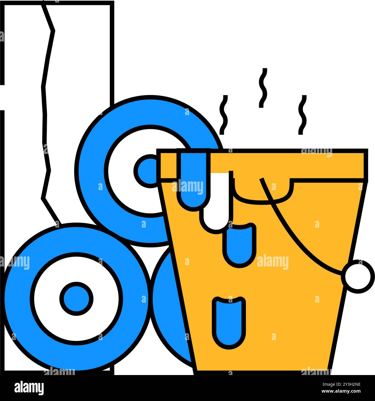 bitumen building material icon color illustration Stock Vector Image ...