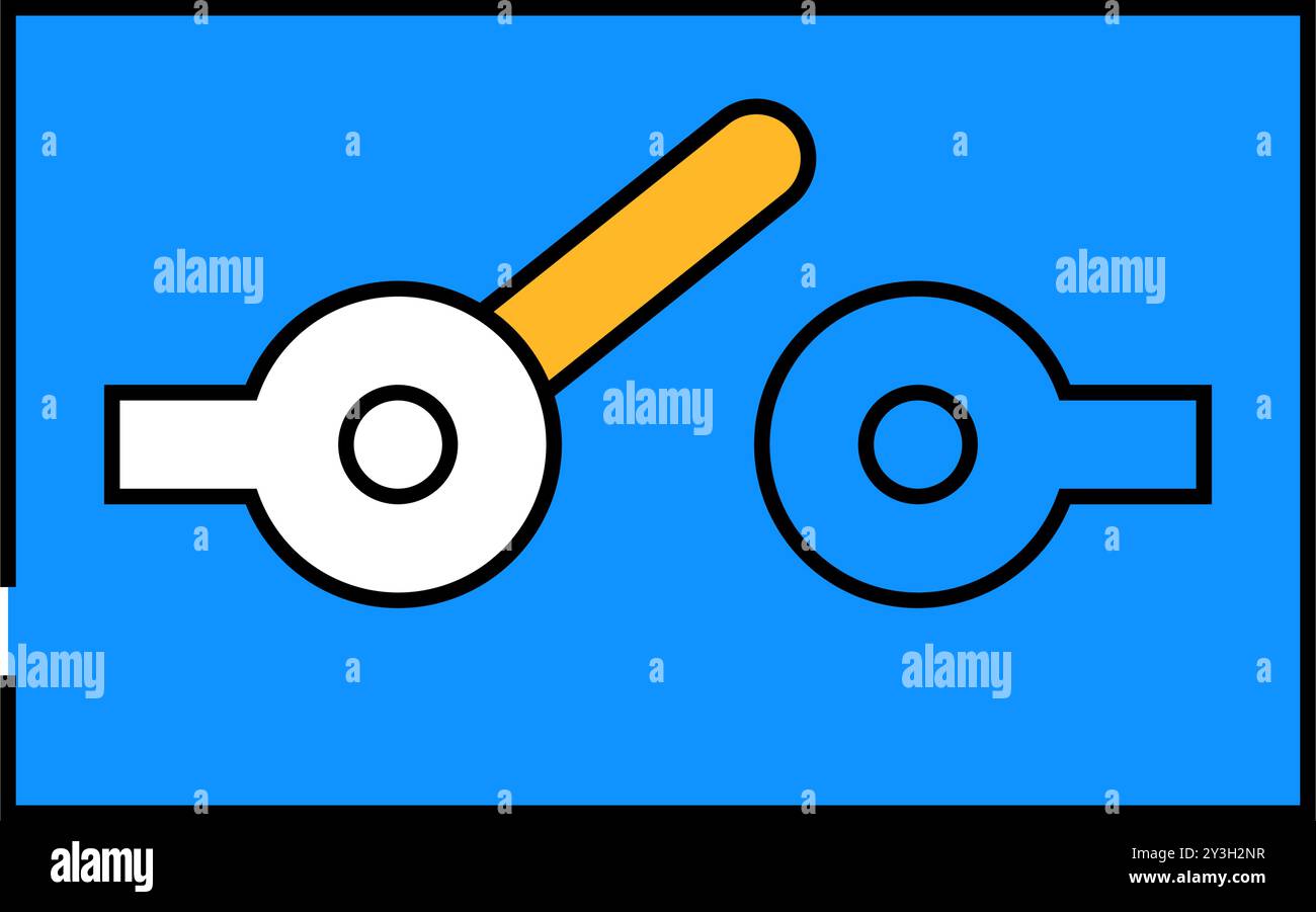 spst electrical mechanism icon color illustration Stock Vector Image ...