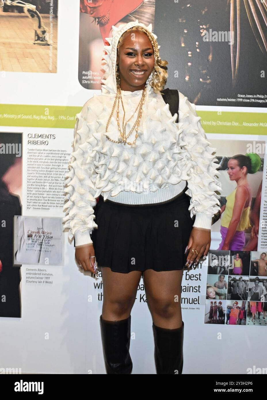 LONDON, UK. 13th Sep, 2024. Kelly Morrison wearing Chet Lo design ...