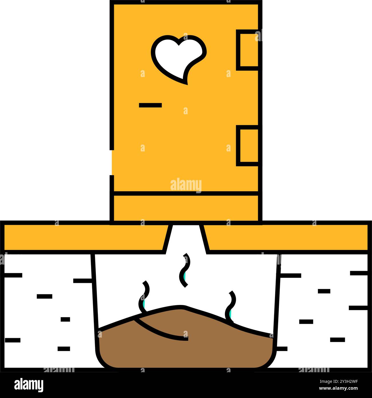 toilet compost icon color illustration Stock Vector Image & Art - Alamy