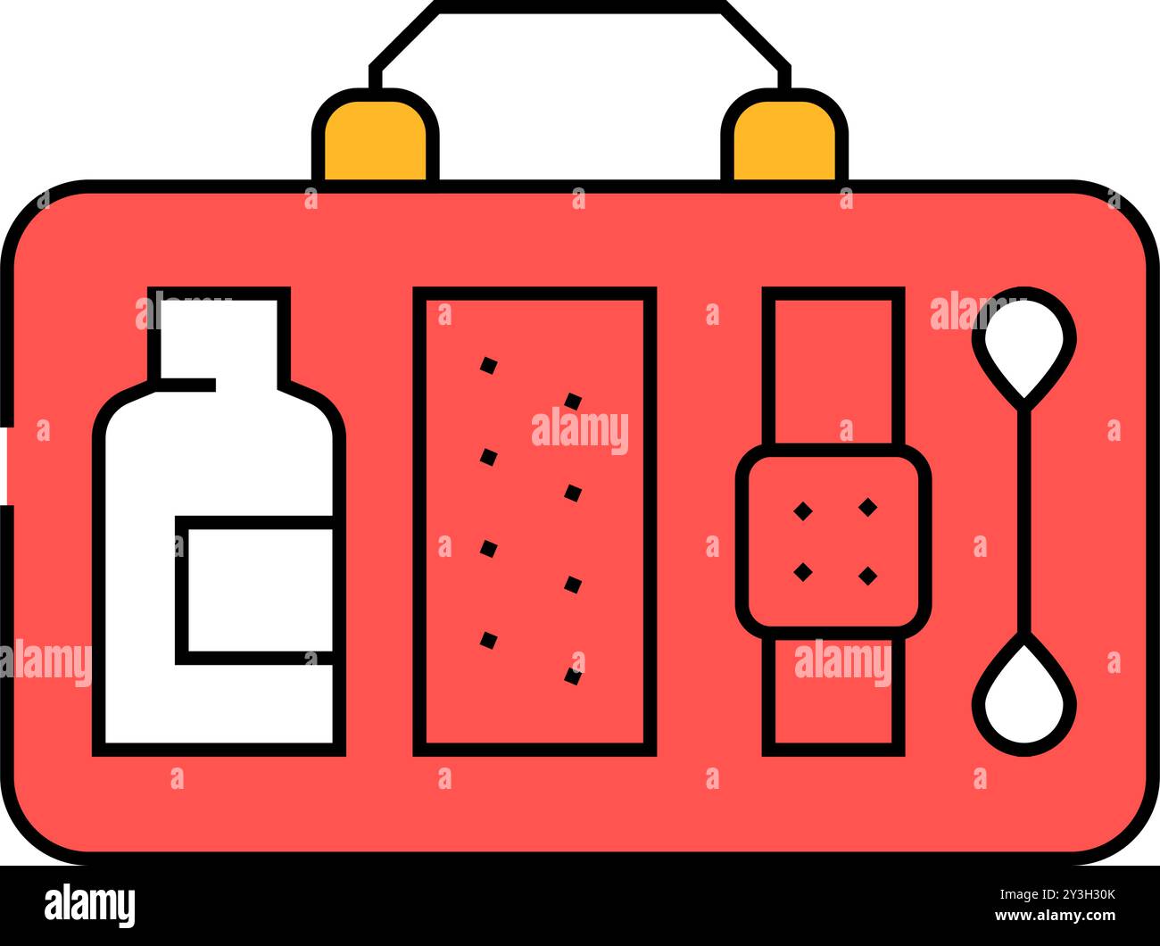 first aid kit icon color illustration Stock Vector Image & Art - Alamy