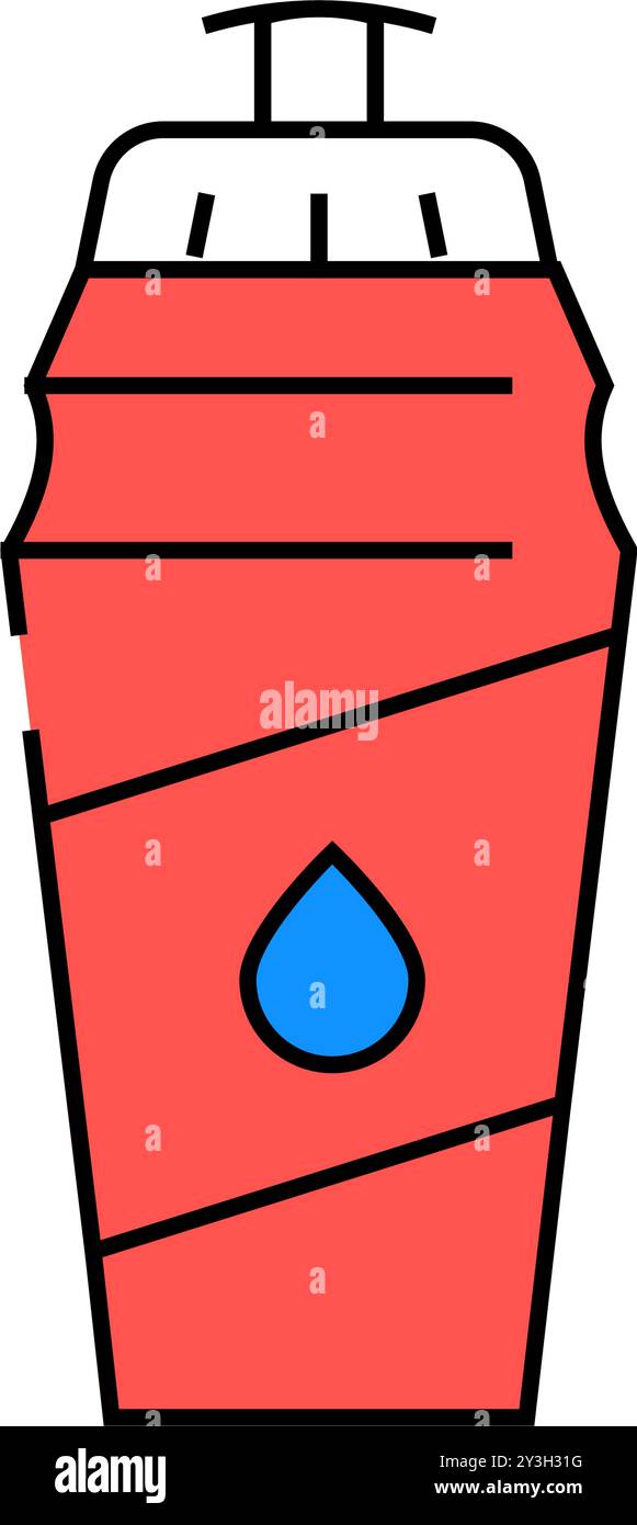 Athlete drink water icon Cut Out Stock Images & Pictures - Alamy