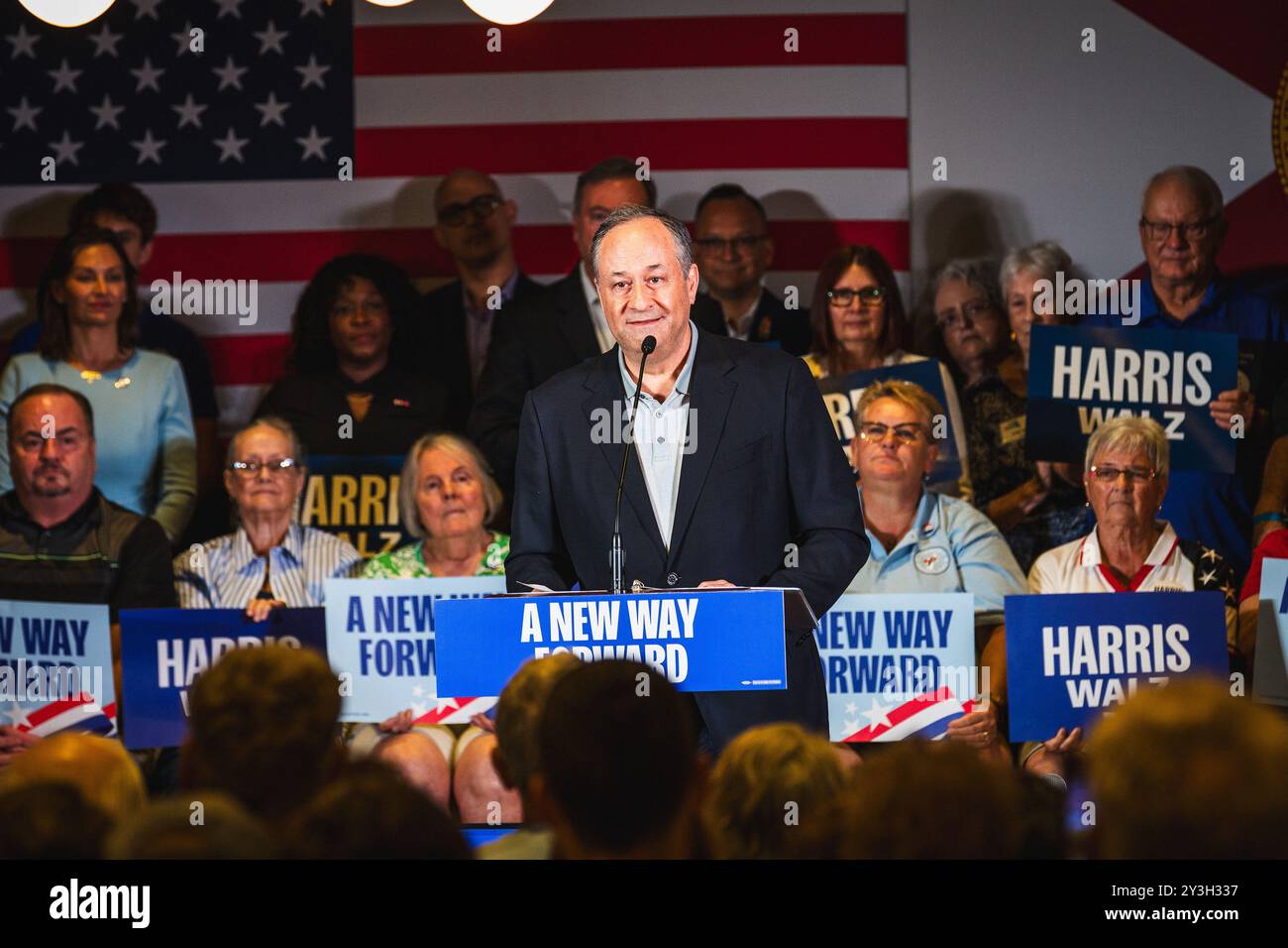 September 13, 2024, Chicago, Illinois, USA: Second Gentleman of the ...