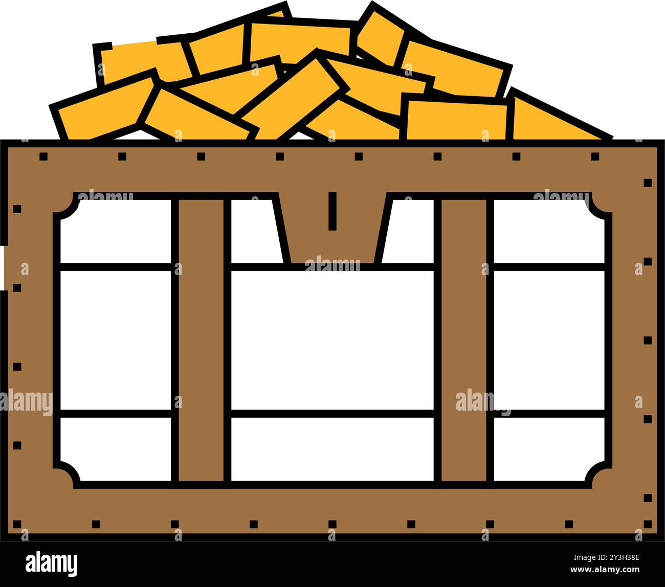 chest with coins icon color illustration Stock Vector Image & Art - Alamy