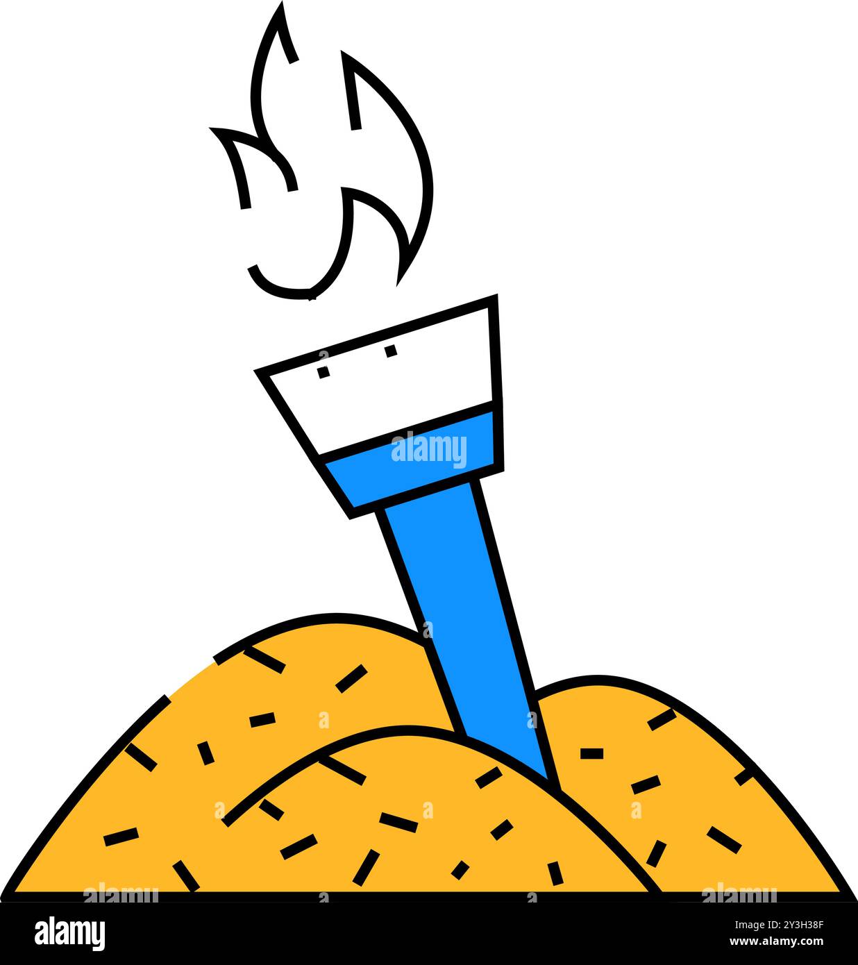 Torch pile Stock Vector Images - Alamy