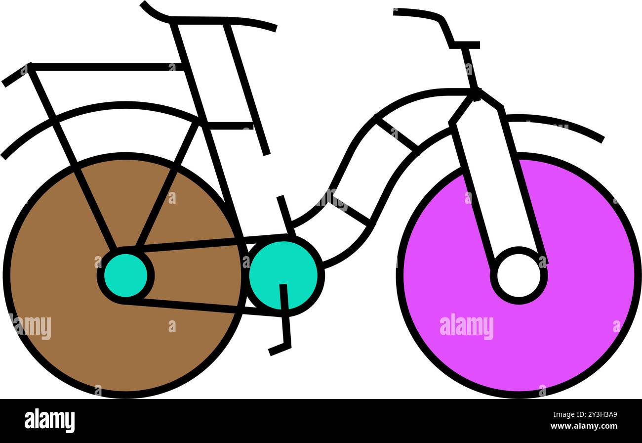 bike transport icon color illustration Stock Vector Image & Art - Alamy