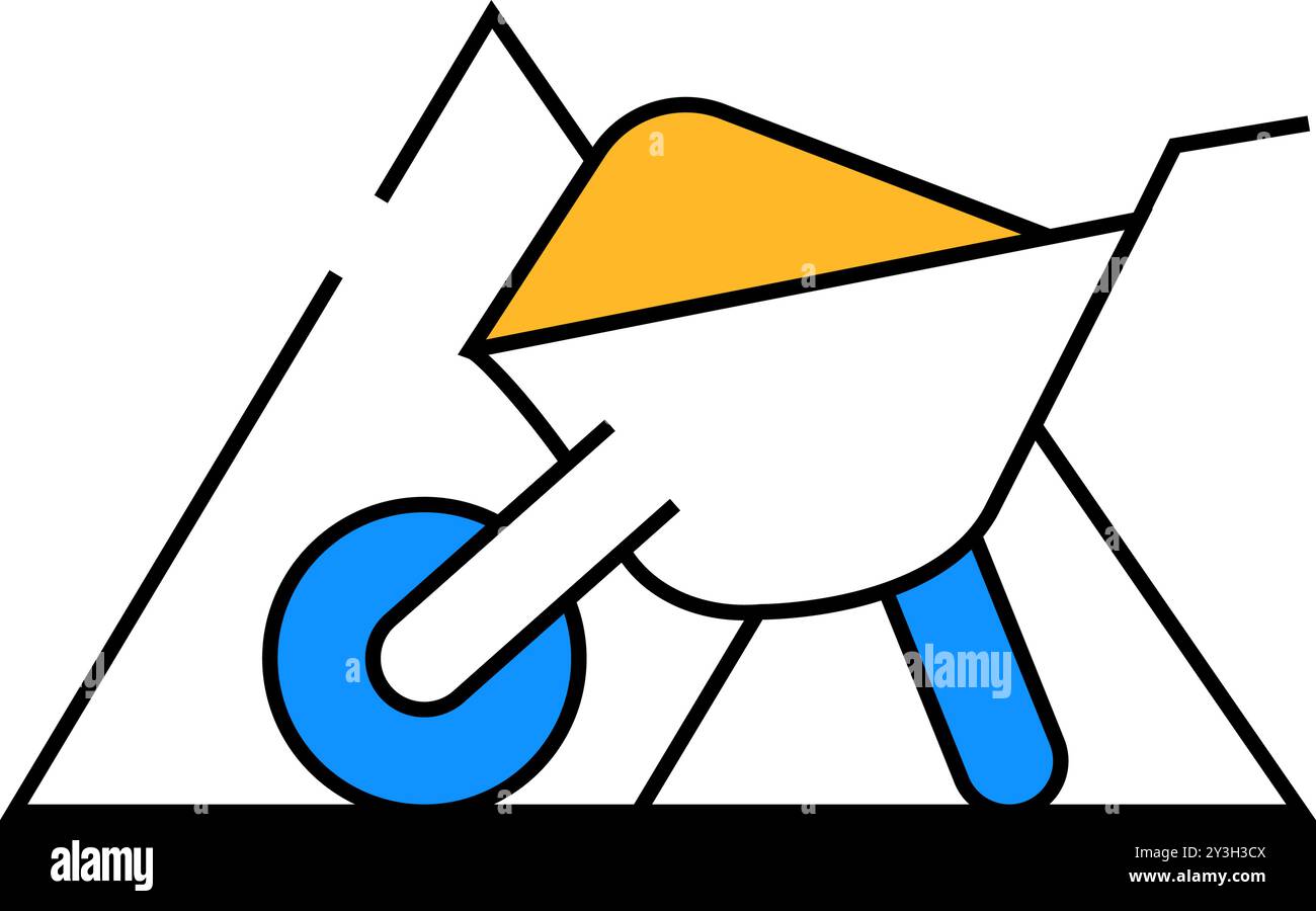 sand building material icon color illustration Stock Vector Image & Art ...