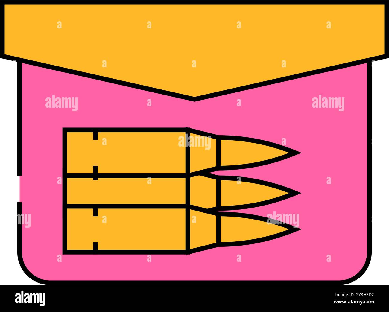 bullet pocket icon color illustration Stock Vector Image & Art - Alamy