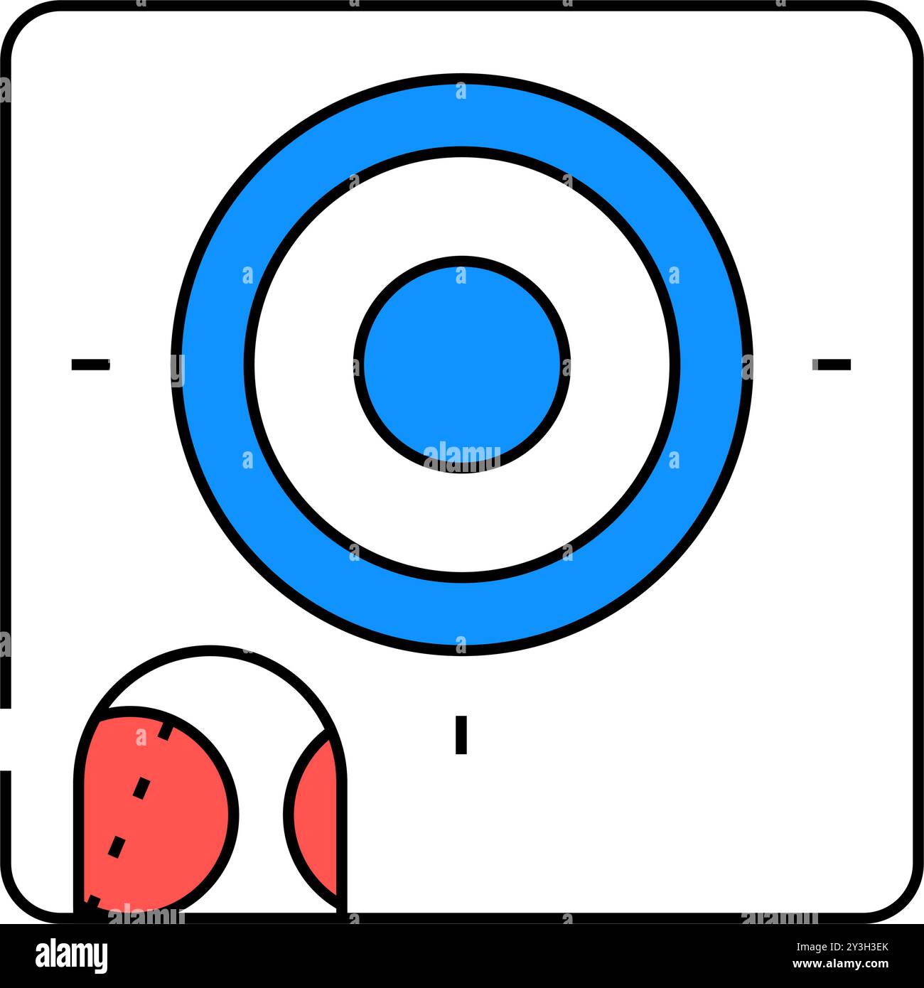 target for training icon color illustration Stock Vector Image & Art ...
