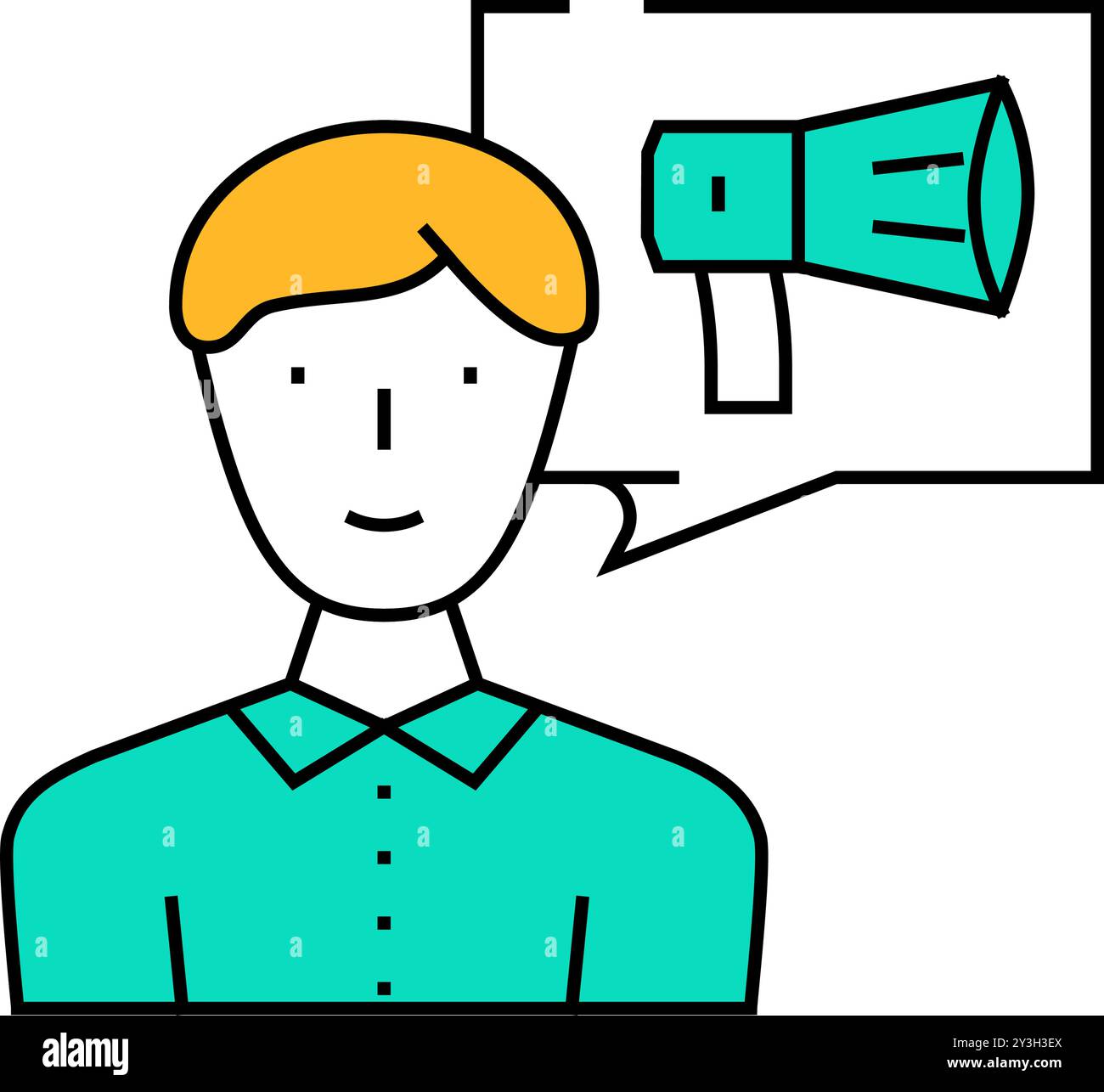 marketing director icon color illustration Stock Vector Image & Art - Alamy