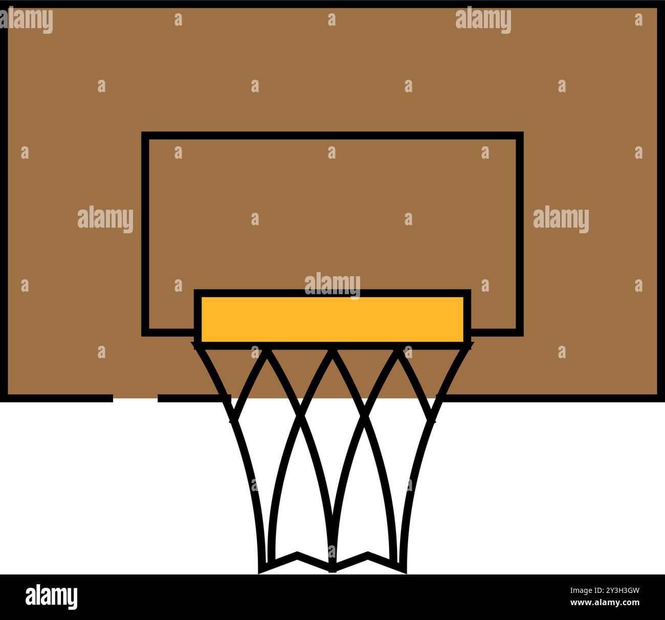 basketball basket icon color illustration Stock Vector Image & Art - Alamy