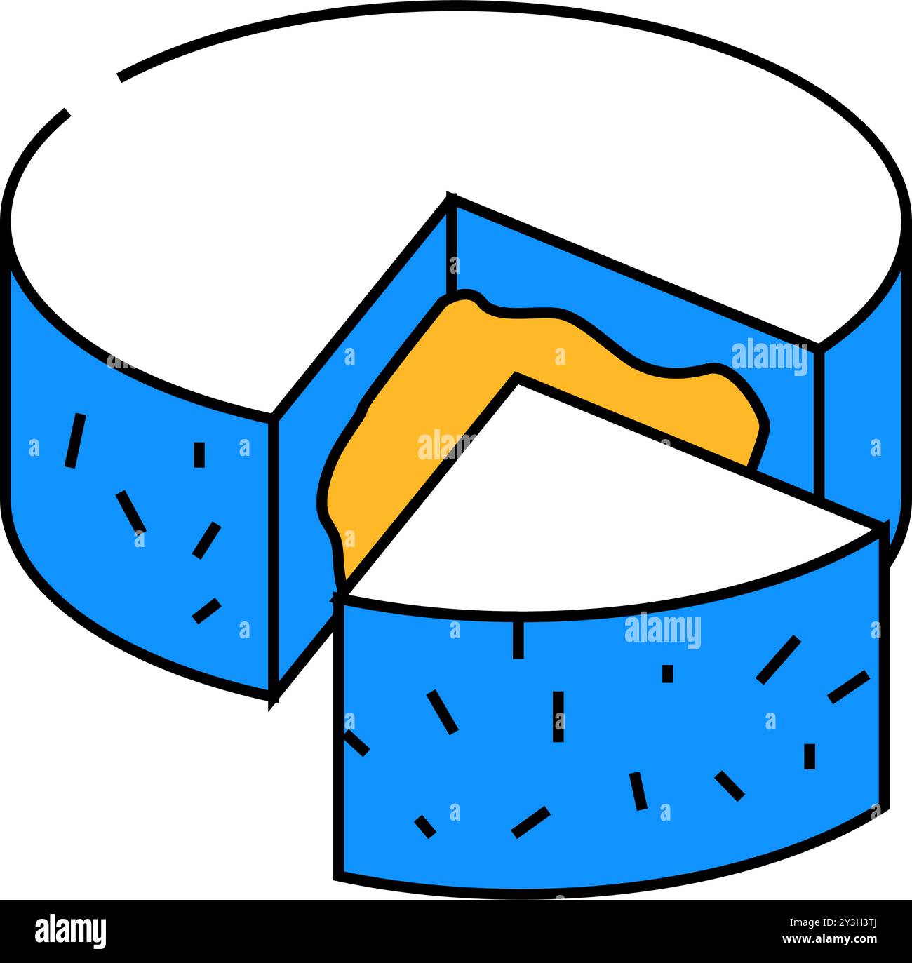 camembert cheese icon color illustration Stock Vector Image & Art - Alamy