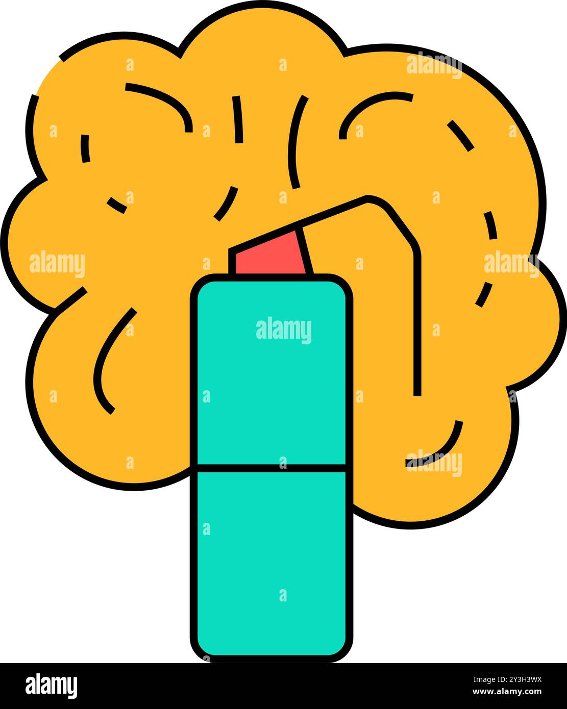 smoke bomb icon color illustration Stock Vector Image & Art - Alamy