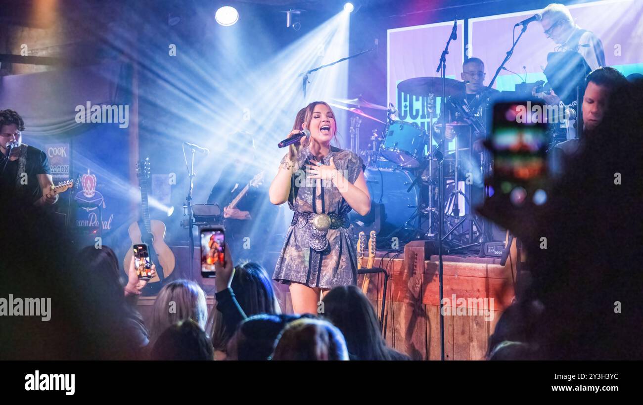 Jess Moskaluke performs at CCMA Housel as part of the 2024 Canadian ...
