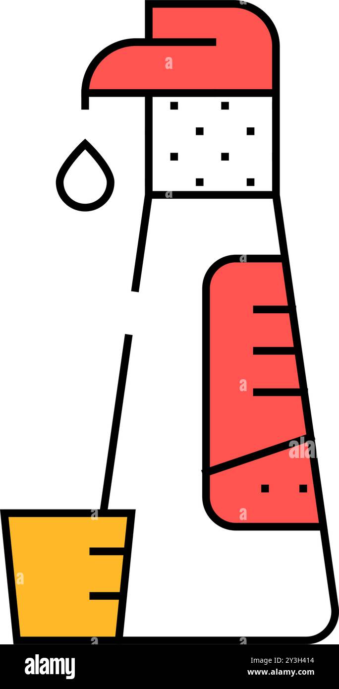 concentrated detergent with dispenser icon color illustration Stock ...