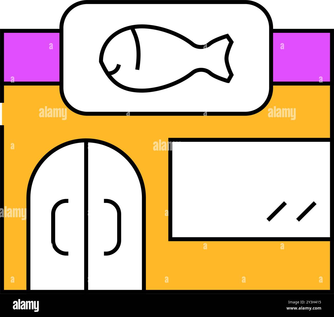 store fish icon color illustration Stock Vector Image & Art - Alamy