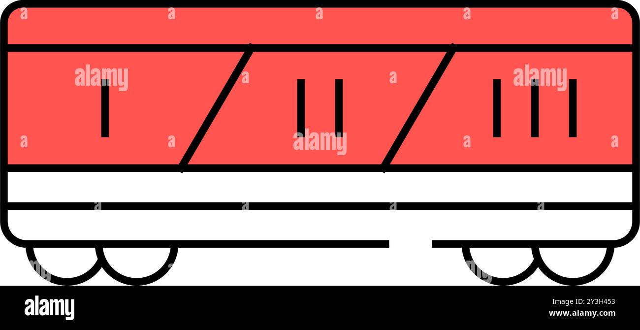 division by class railway icon color illustration Stock Vector Image ...