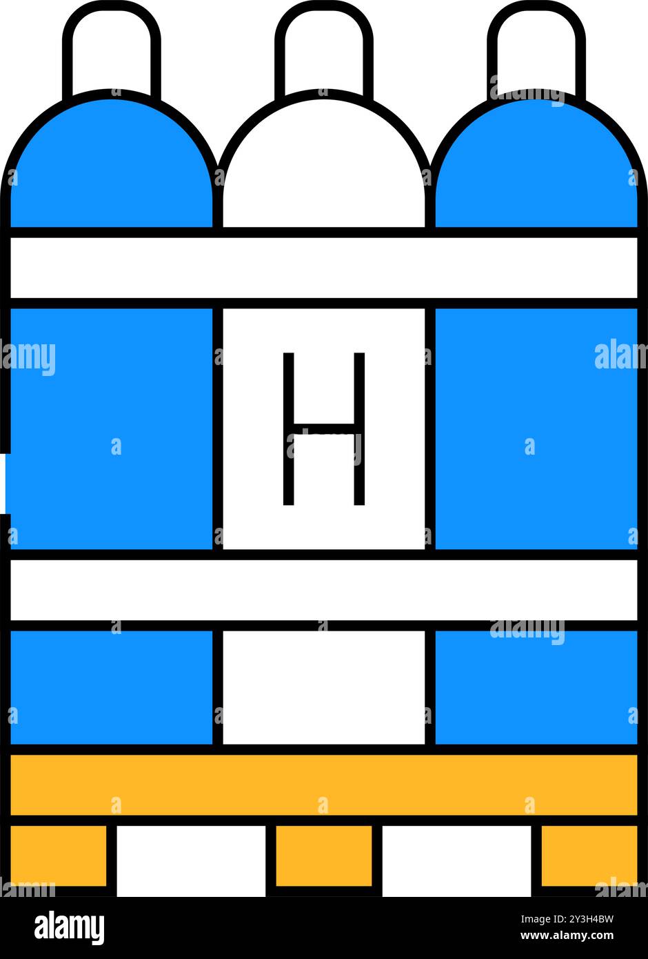 Hydrogen energy bus icon Stock Vector Images - Alamy