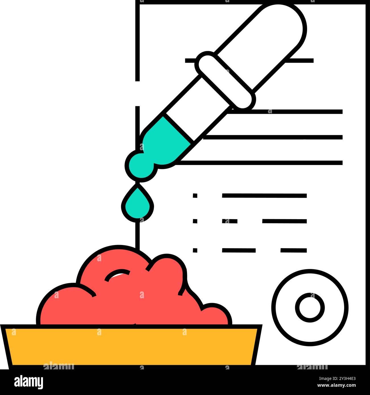 Cutter grinding meat sausage Stock Vector Images - Alamy