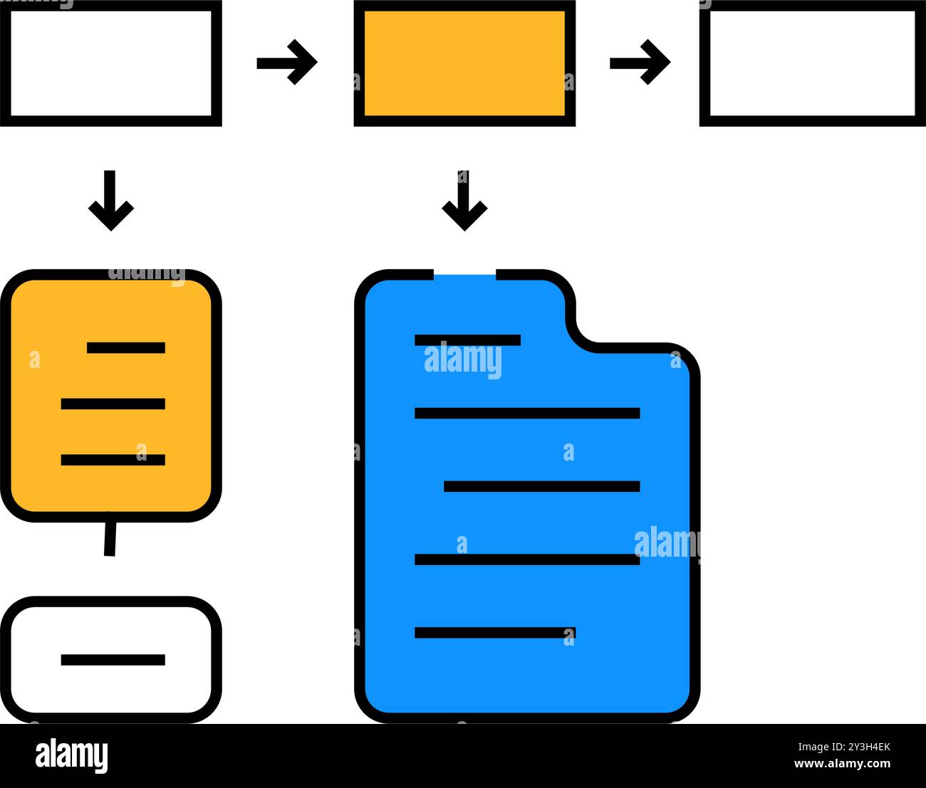 learning structure icon color illustration Stock Vector Image & Art - Alamy