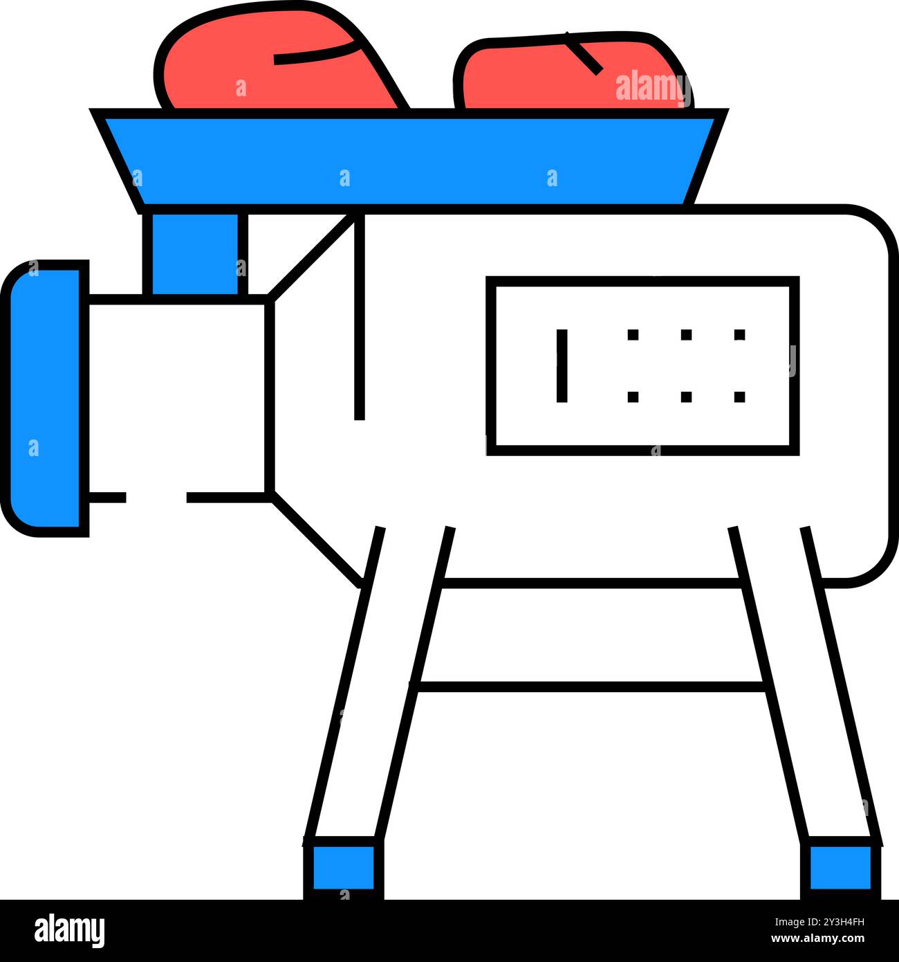 meat grinder icon color illustration Stock Vector Image & Art - Alamy