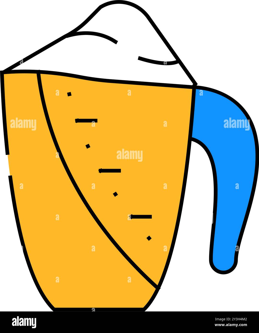 measuring cup with detergent icon color illustration Stock Vector Image ...