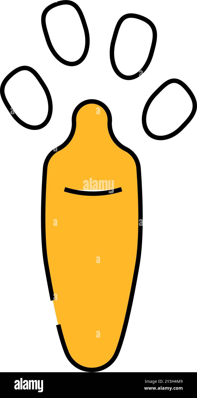 Pig hoof print Stock Vector Images - Alamy