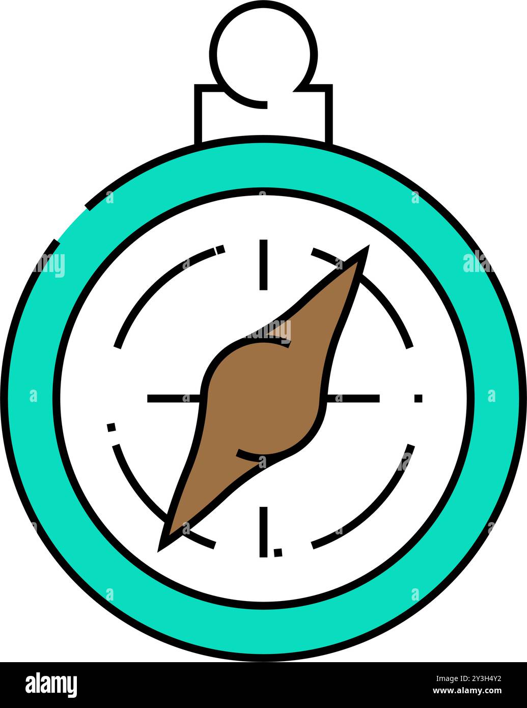 compass vintage icon color illustration Stock Vector Image & Art - Alamy