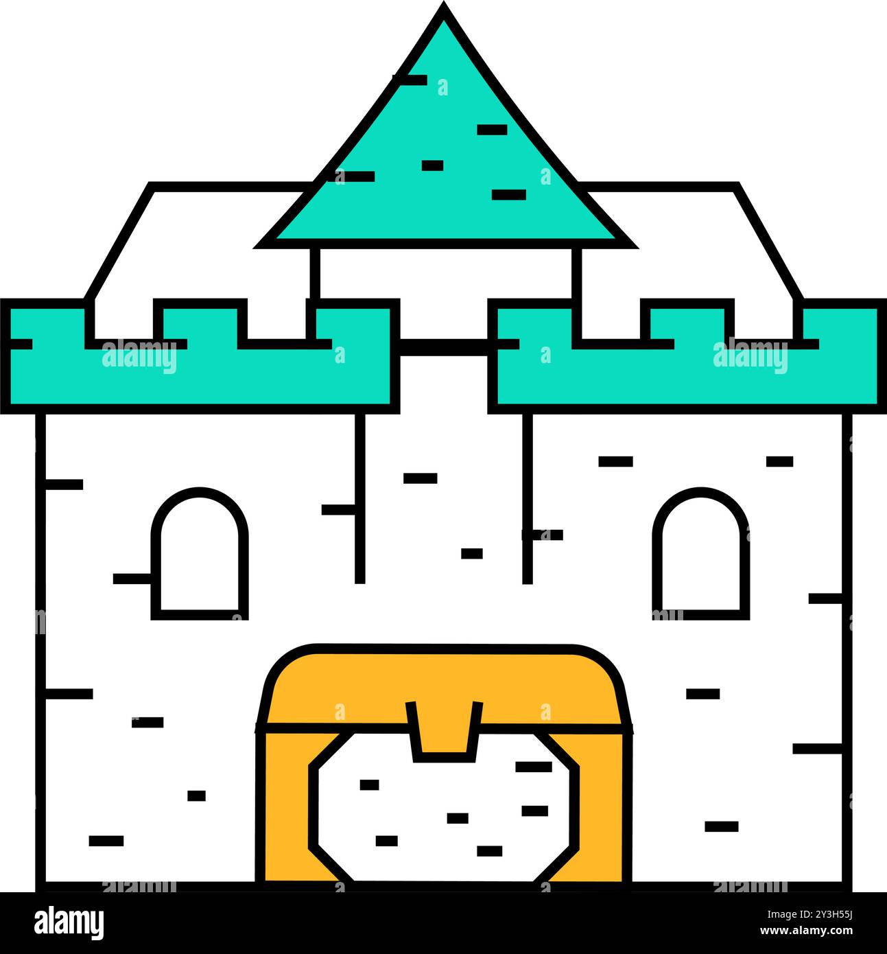 Castle gold coins Stock Vector Images - Alamy